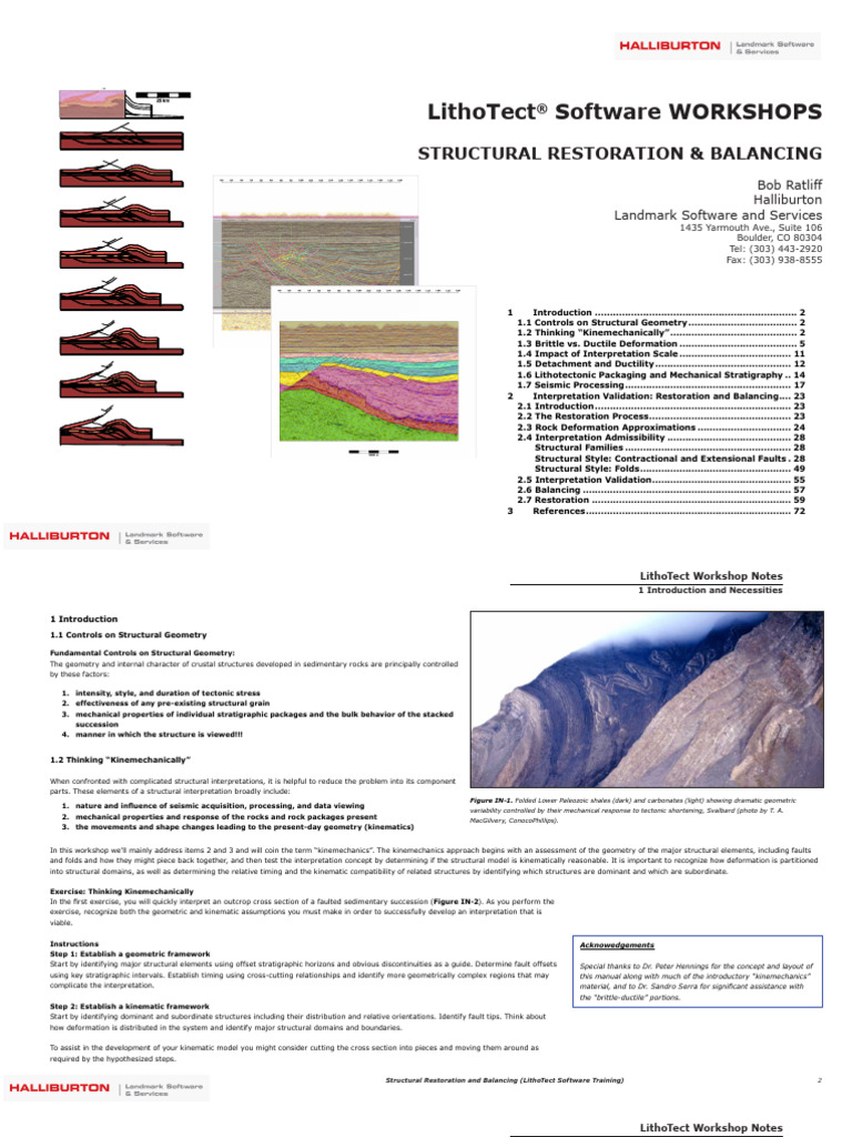 Structural Geology Workbook | PDF | Deformation (Engineering) | Ductility