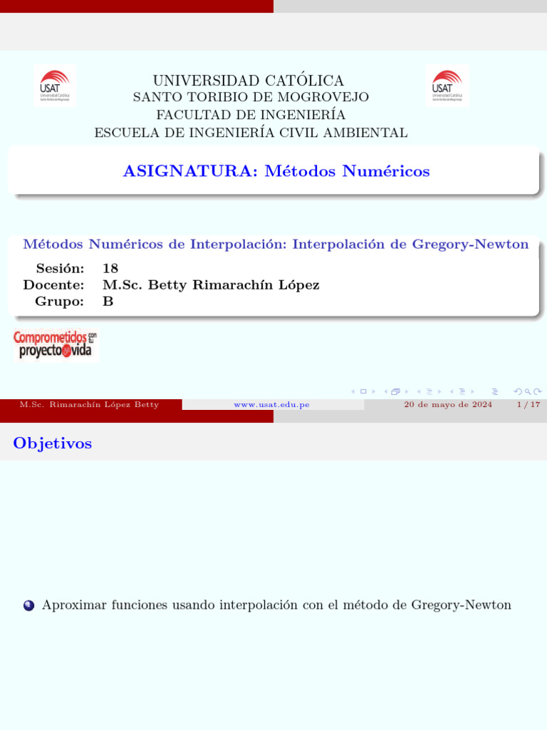 Interpolación Gregory-Newton: Guía y Ejemplos | PDF | Álgebra ...