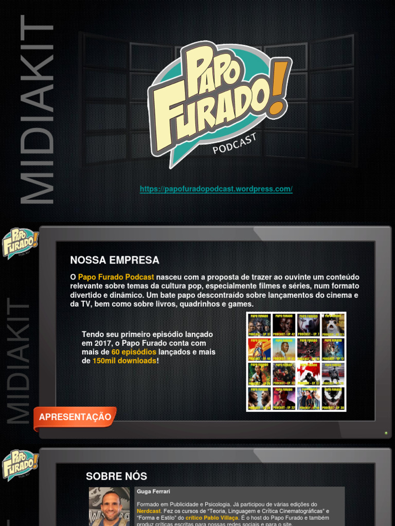 Midia Kit Papo Furado v3 | PDF | Podcast