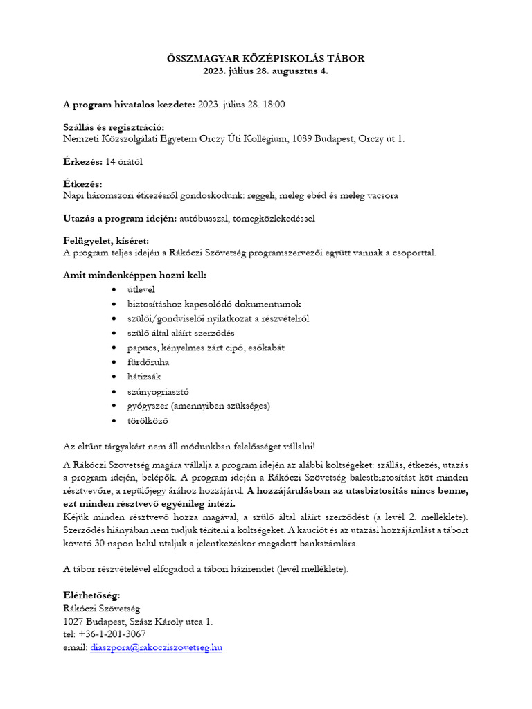 Fontos Tudnivalã K | PDF