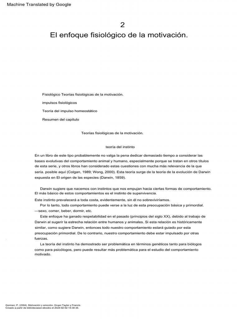 Capitulo 2 Motivation - and - Emotion | PDF | Sistema nervioso ...