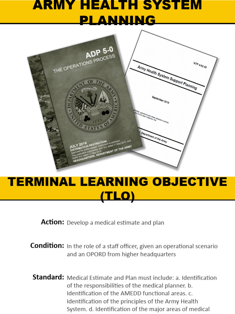 Army Health System Planning (70B) | PDF | Medicine | Military