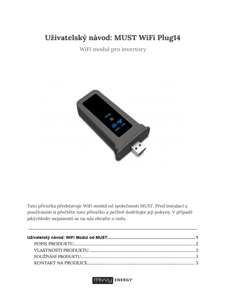 UM WIFI-dongle MUST Cs-En | PDF