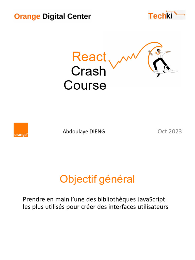 Cours React JS | PDF | JavaScript | XML