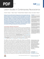 Techniques in Lesion Studies | PDF | Brain | Neuron