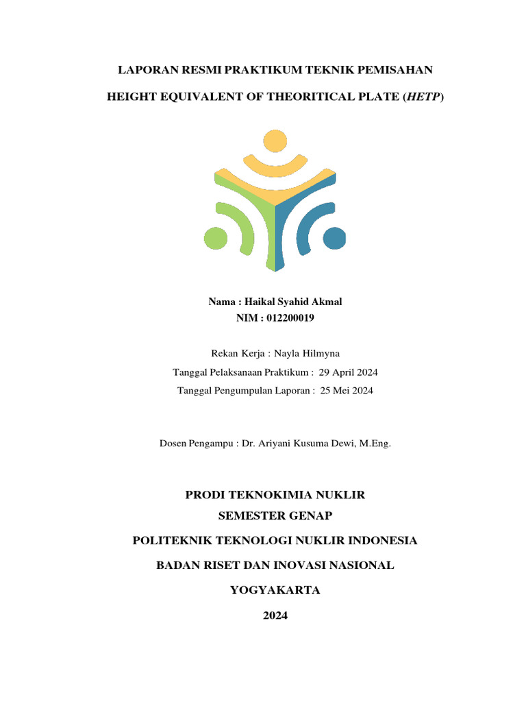 Praktikum HETP pada Distilasi Packed Tower | PDF