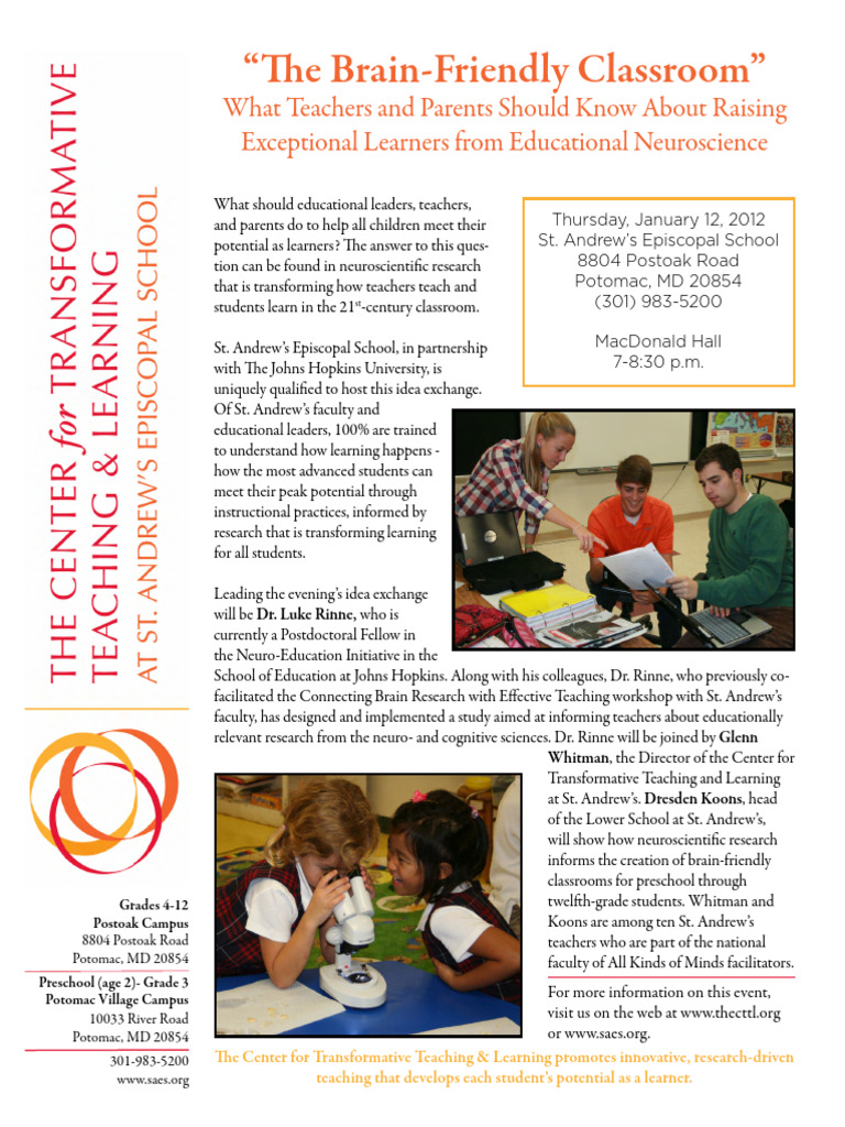 BrainFriendly Classroom 2012 | PDF | Teaching | Cognitive Psychology
