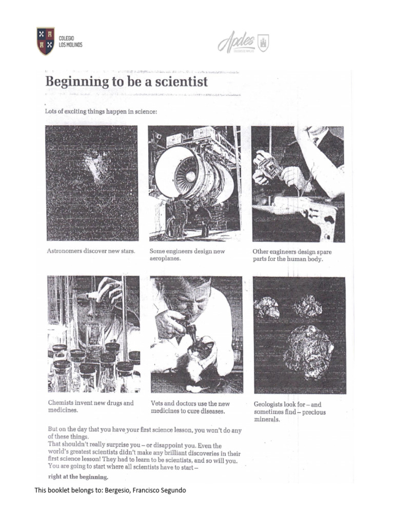 Science Booklet Year 1 202 | PDF | Ear | Human Nose