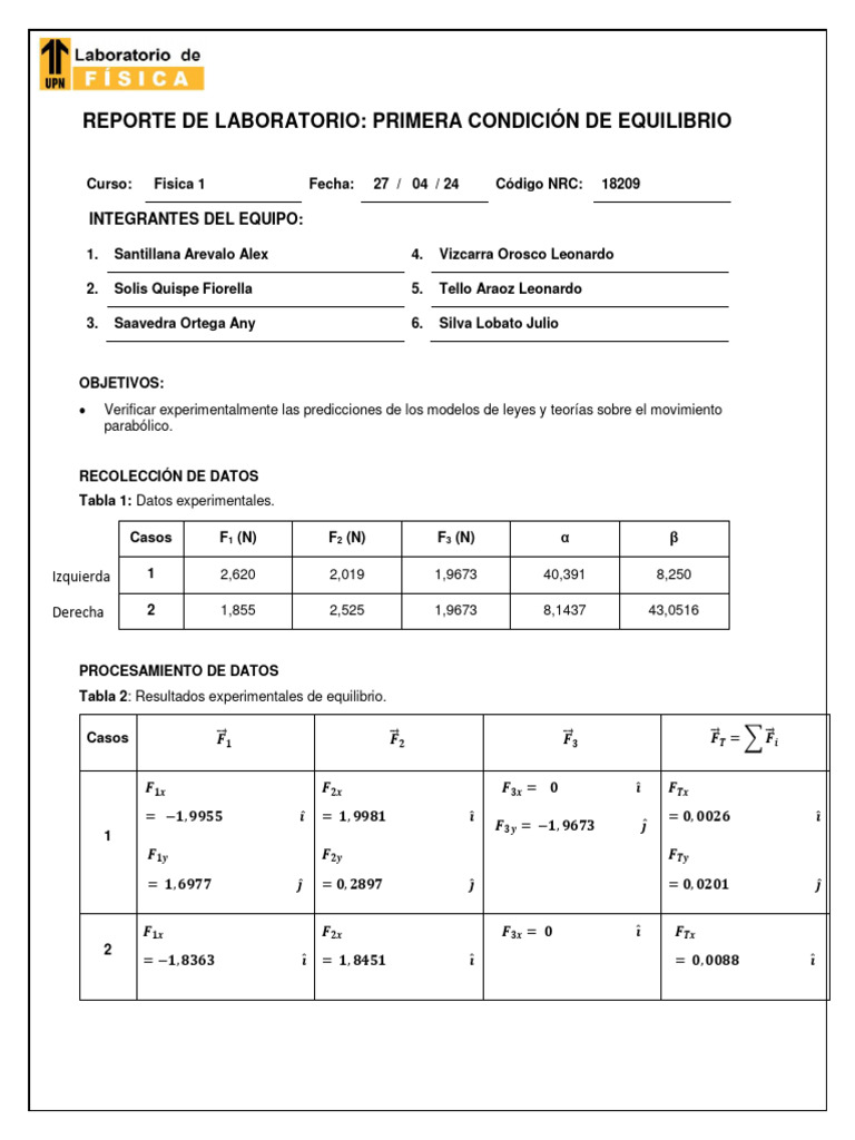 Reporte Lab Fisi1 S05 Pce 2024 | PDF | Cantidades fisicas | Ciencias fisicas