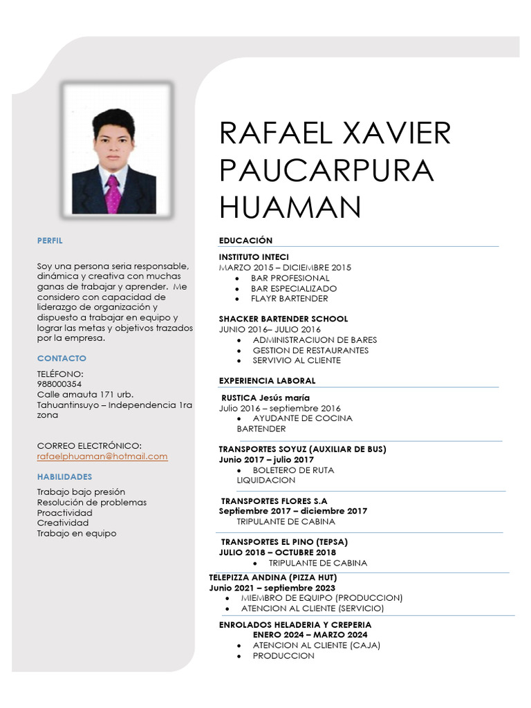 CV Rafael | PDF