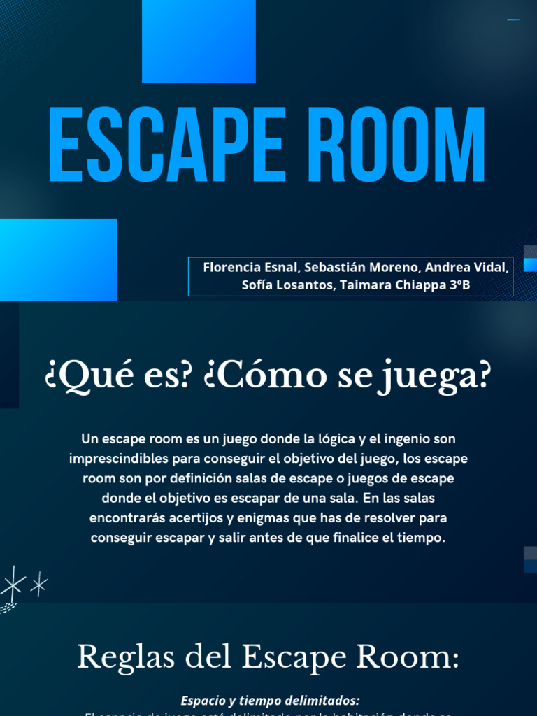 Participación Escape Room | PDF