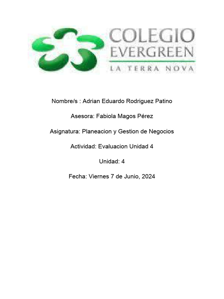 Evaluacion Unidad 4 | PDF | Business | La seguridad informática