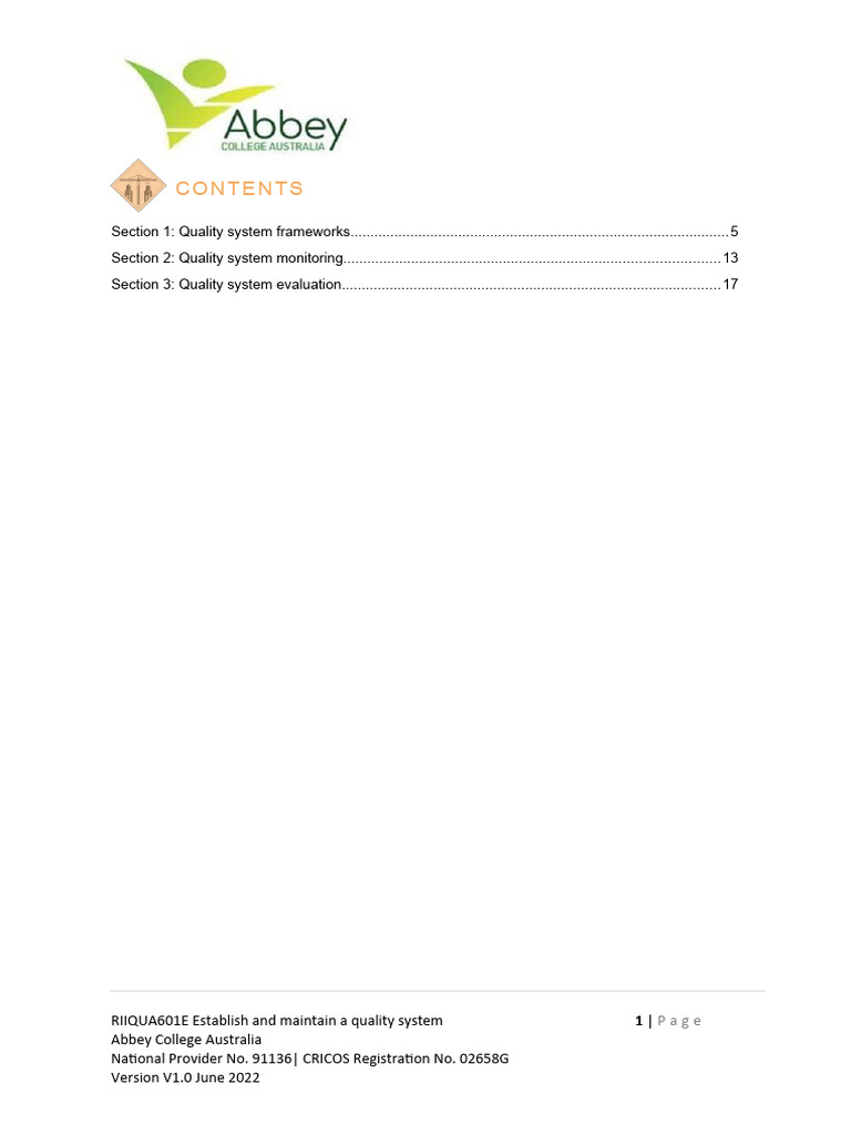 3.RIIQUA601E Project Portfolio Task 2 Send | PDF | Project Management | Quality Management