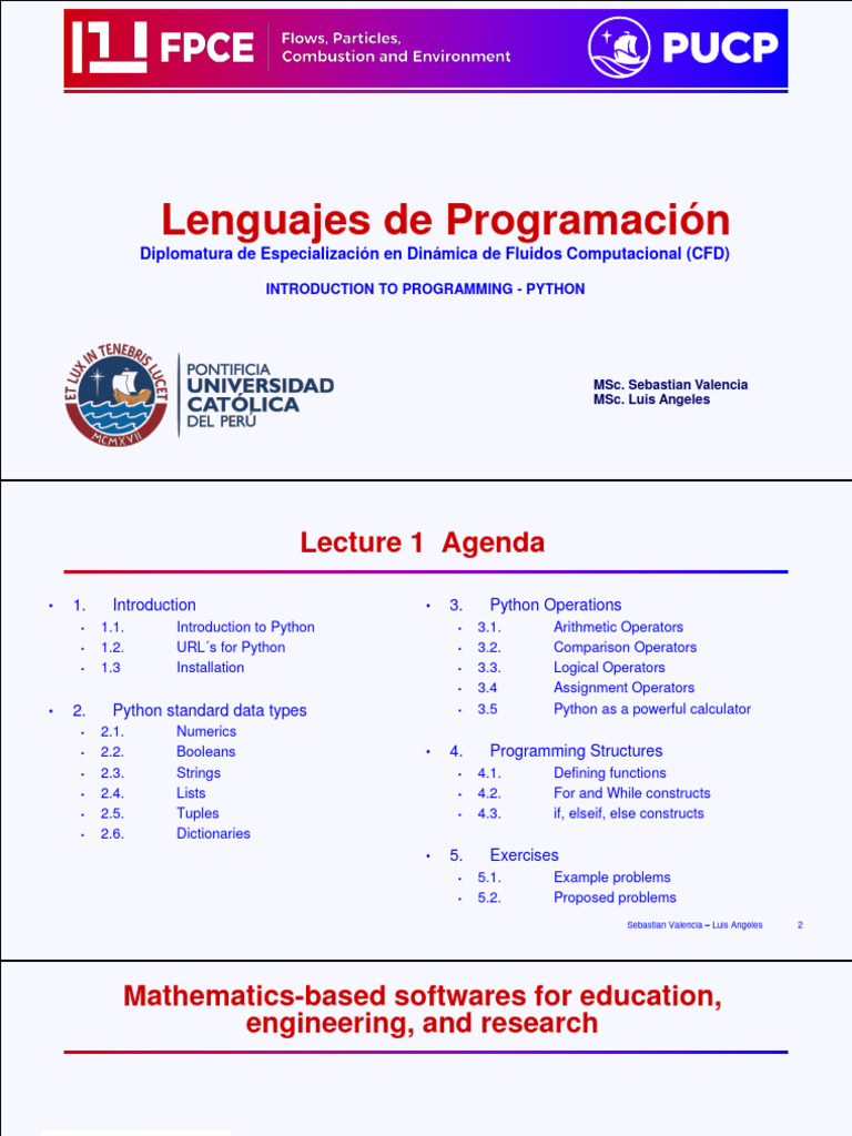 Lecture1-Lenguajes de Programacion | PDF | Data Type | Boolean Data Type