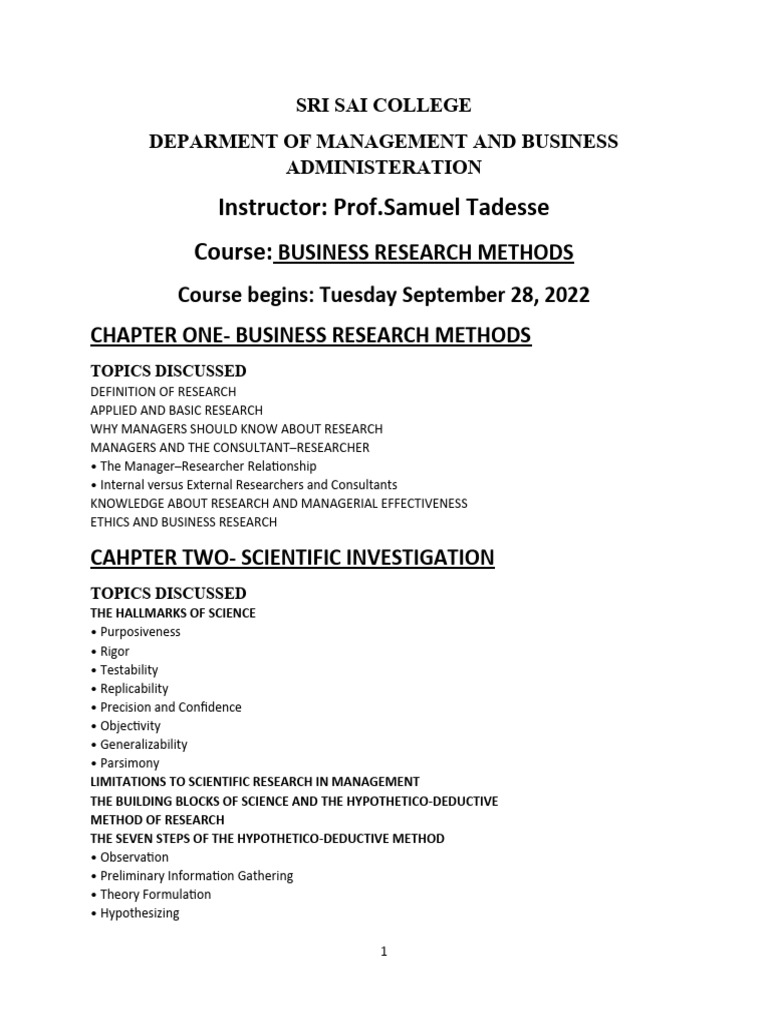 Introduction To Research | PDF | Sampling (Statistics) | Validity ...