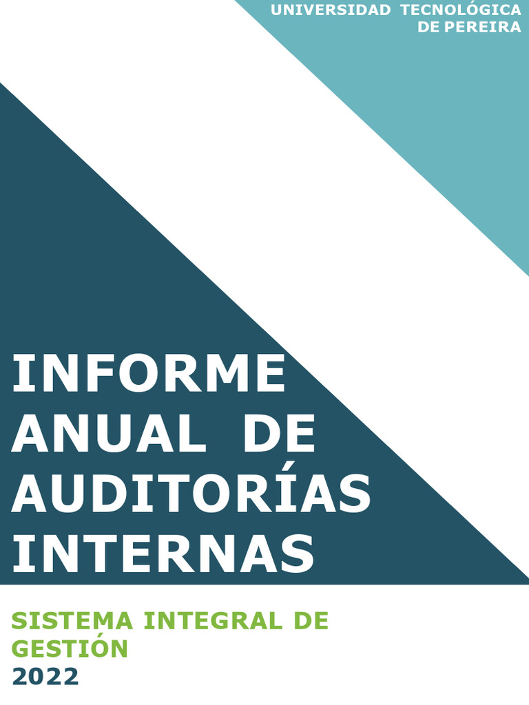 Informe Anual de Auditoría Internas 2022 - Final | PDF | Sistema de ...