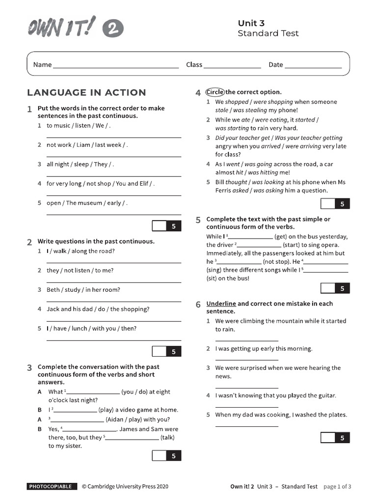 Test 3 U3 Standard Juniors D - 2024 | PDF