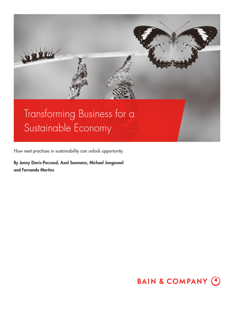 Bain Brief Transforming Business For A Sustainable Economy | PDF ...