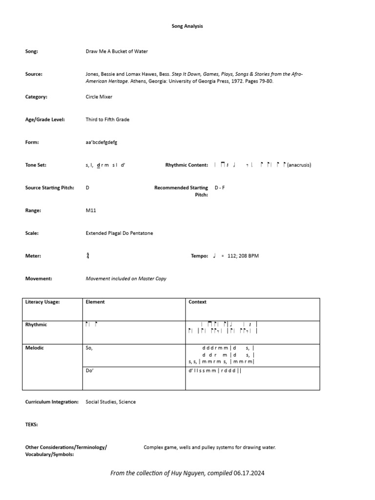 HN SA Draw Me A Bucket of Water | PDF