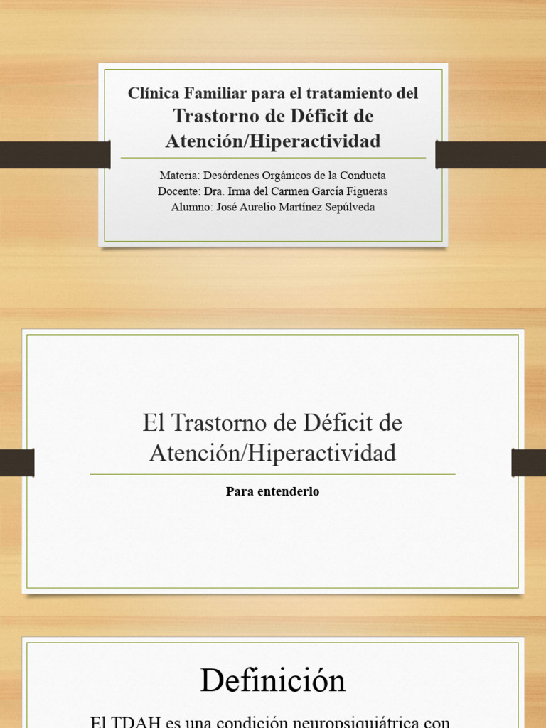 Trastorno de Deficit de Atencion e Hiperactividad | PDF | Desorden hiperactivo y deficit de ...