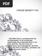 ACT 153 Handout 2.1 Fringe Benefit Tax and Related Topics | PDF ...