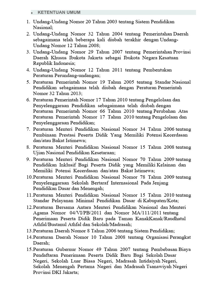 Ketentuan Umum | PDF | Karier & Perkembangan
