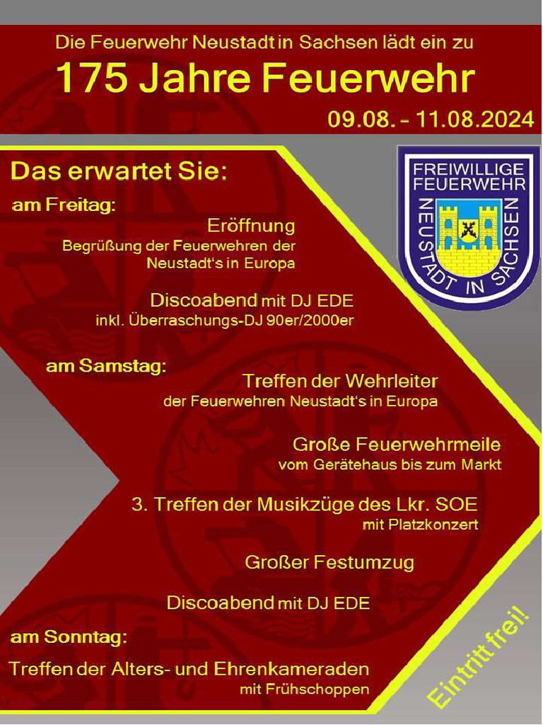 Grobes Programm 175 Jahre Feuerwehr Neustadt | PDF