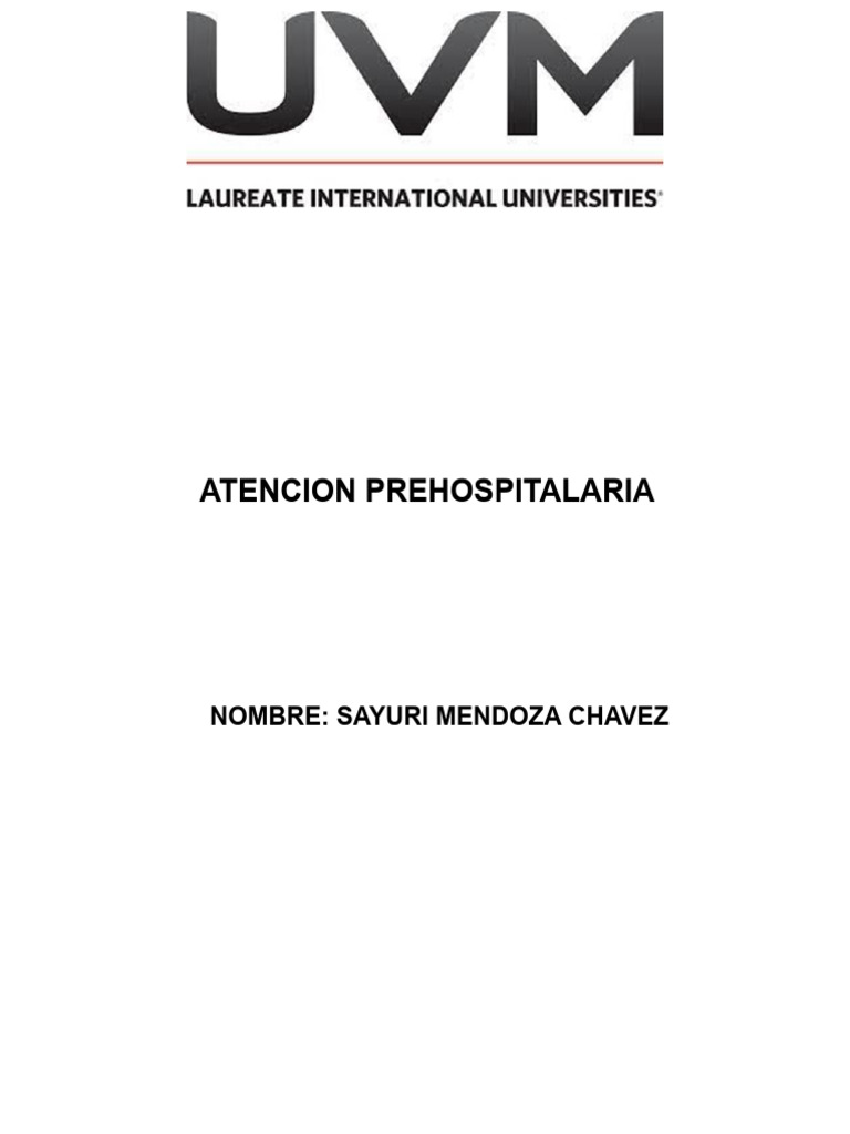 CASO CLINICO Pre Hosp. DX | PDF | Dolor | Electrólito