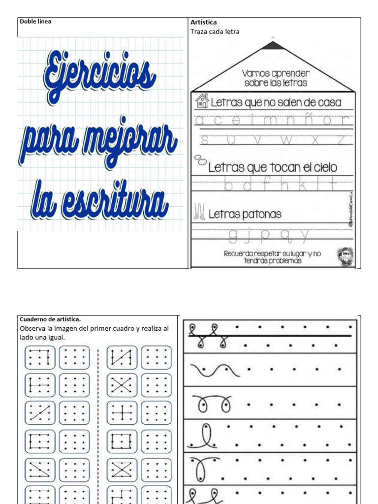 Ejercicios para Mejorar La Escritura | PDF