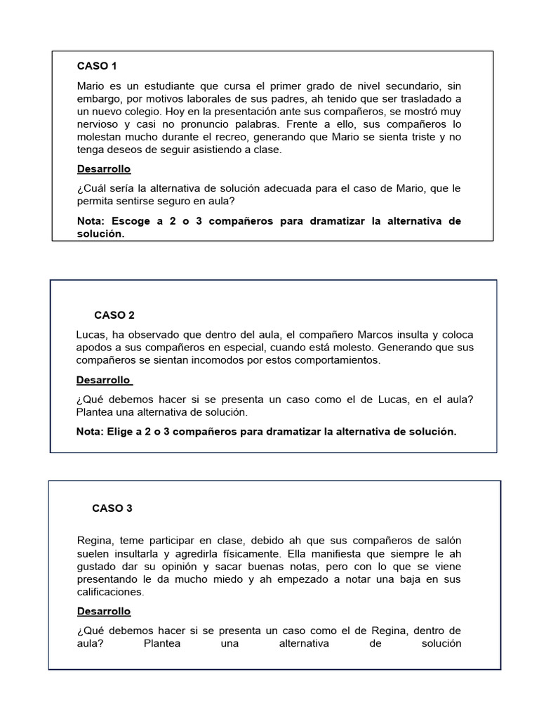 Casos Pal Role Playing | PDF