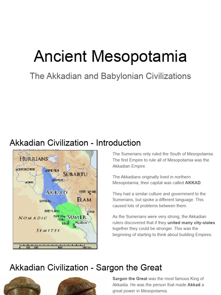 Akkadians, Babylonians and Neo-Babylonians | PDF | Mesopotamia | Sumer