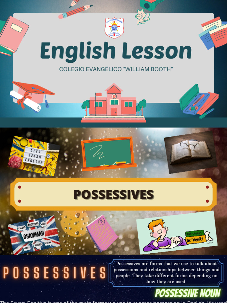 POSSESSIVES | Download Free PDF | Noun | Adjective