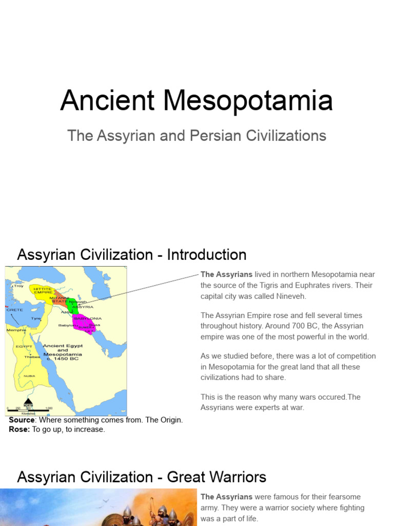 Assyrian and Persian Civilizations Overview | PDF | Assyria | Mesopotamia