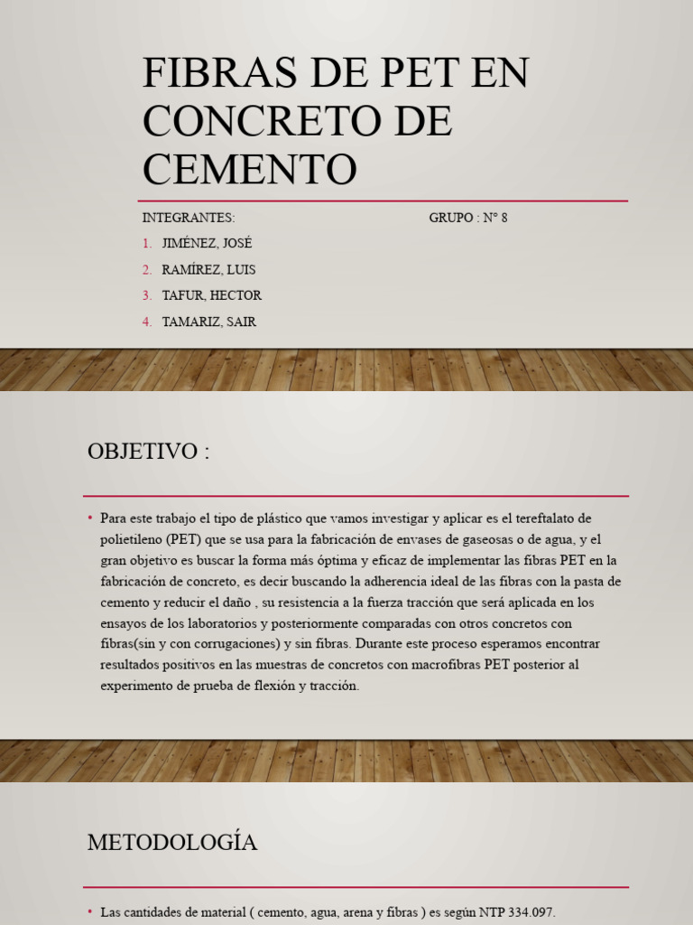 Fibras de Pet en Concreto de Cemento | PDF | Hormigón | Cemento