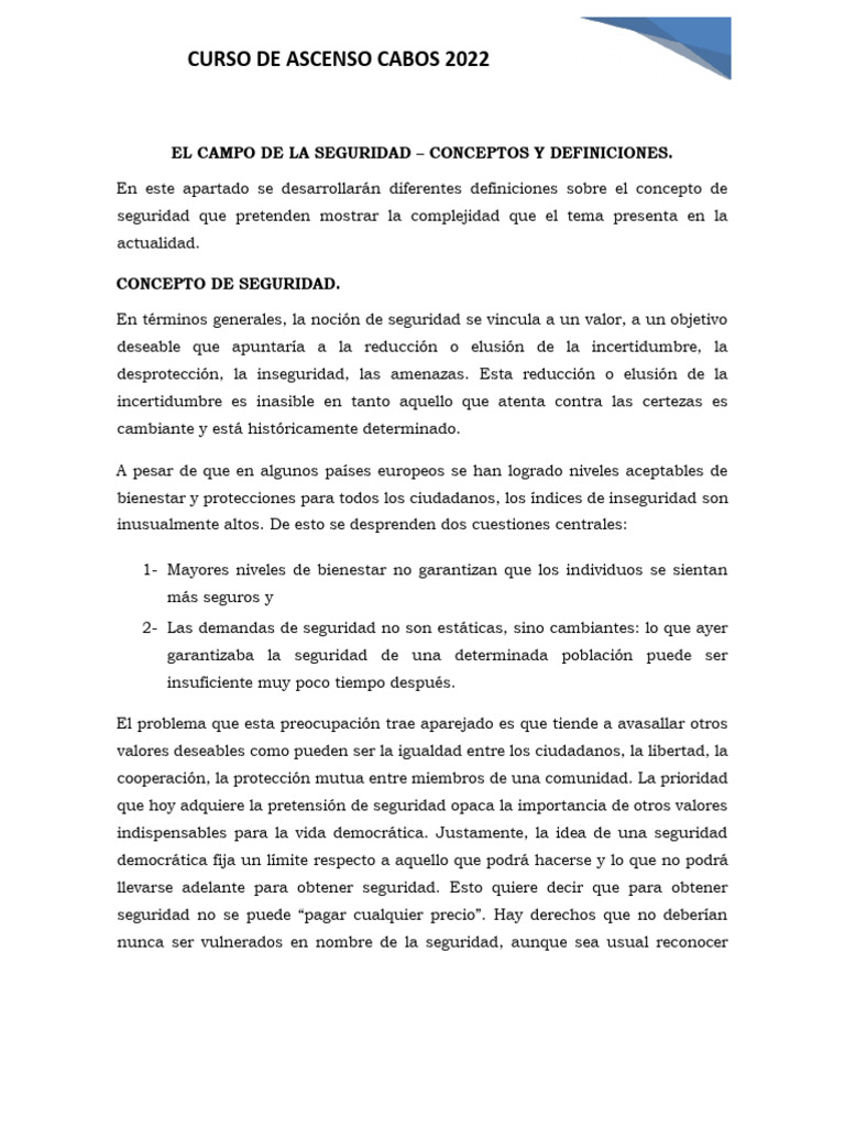 SEGURIDAD. SEGURIDAD HUMANA, PUBLICA y CIUDADANA | PDF | Valores | Seguridad humana