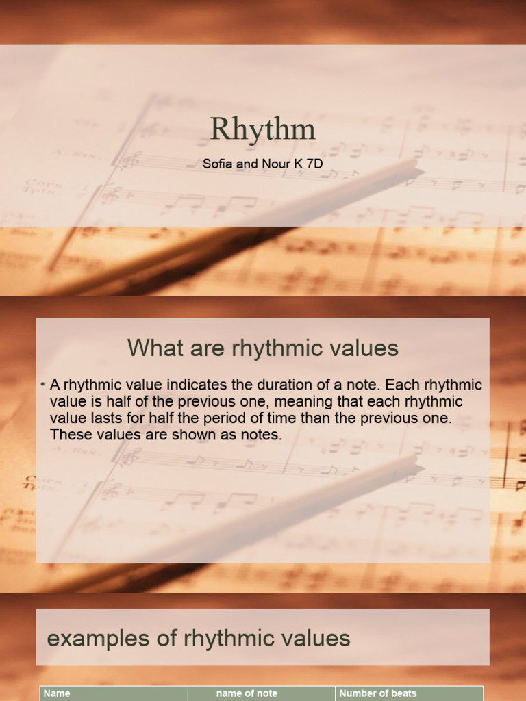 Rhythm | PDF
