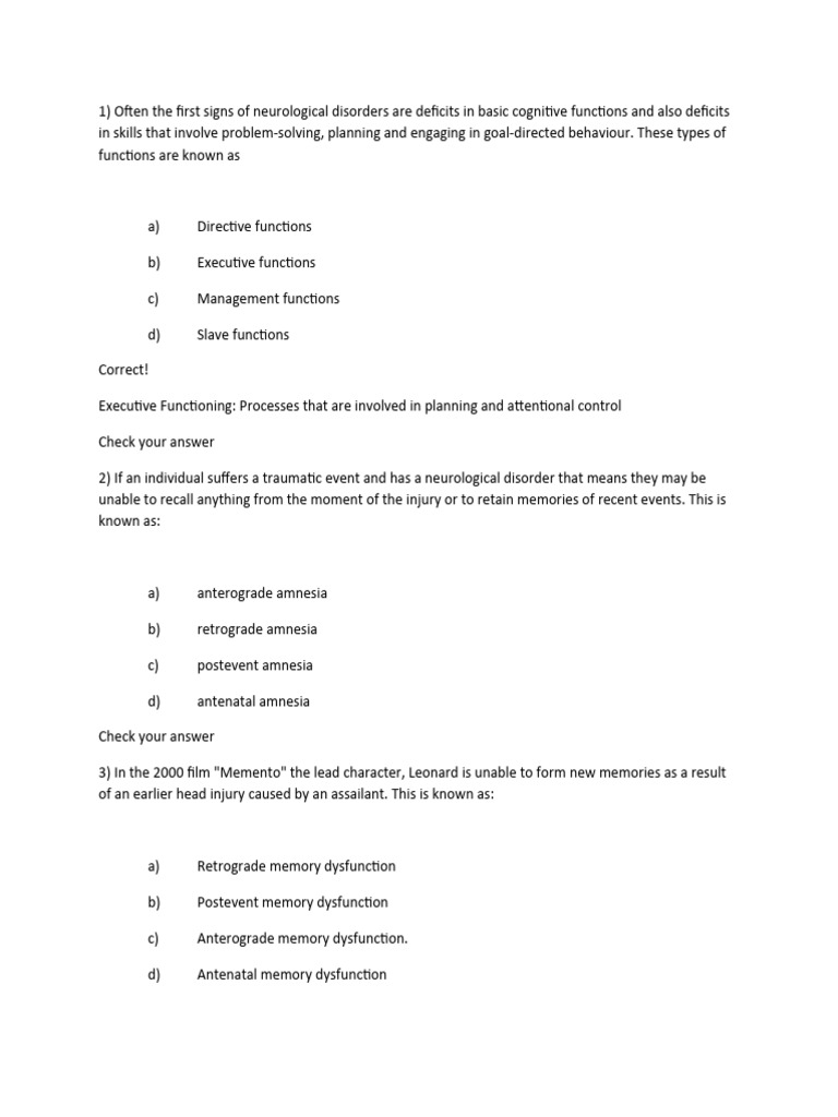 Neurological | PDF | Aphasia | Dementia