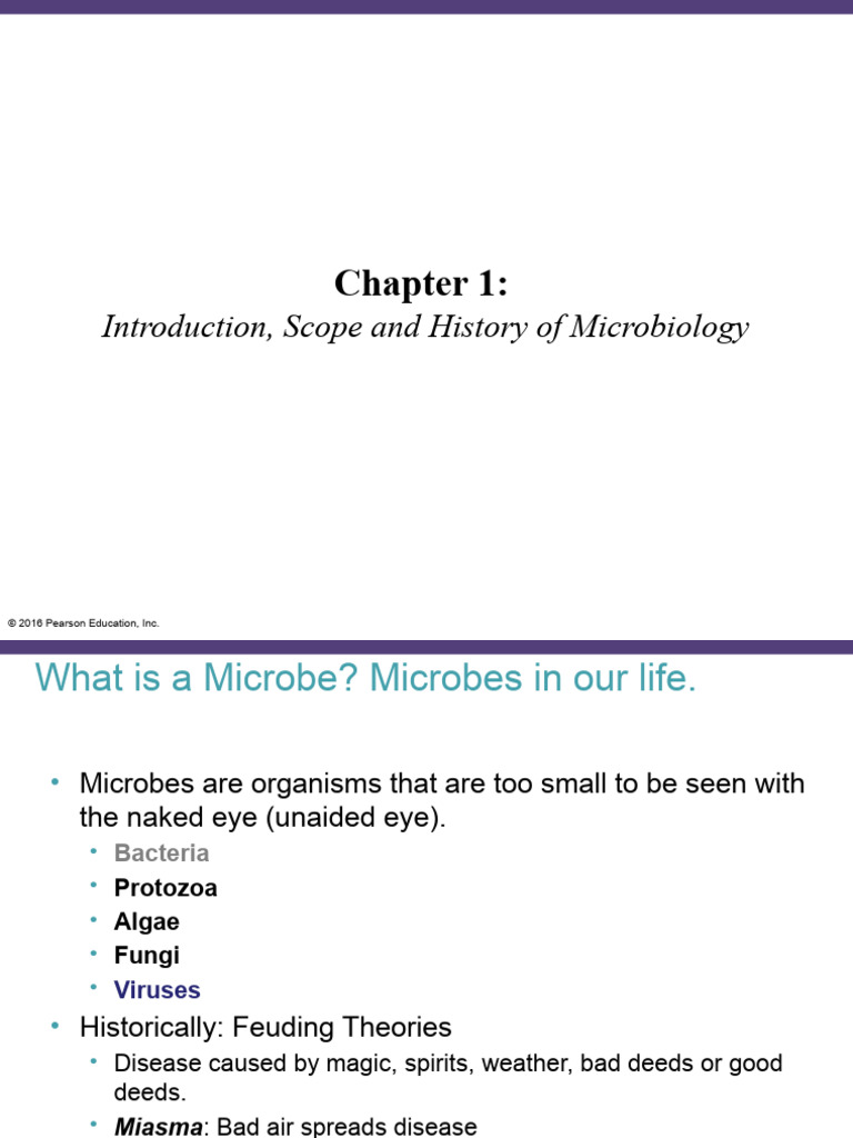 Ch 1-Introduction and History of Microbiology | PDF | Microorganism ...