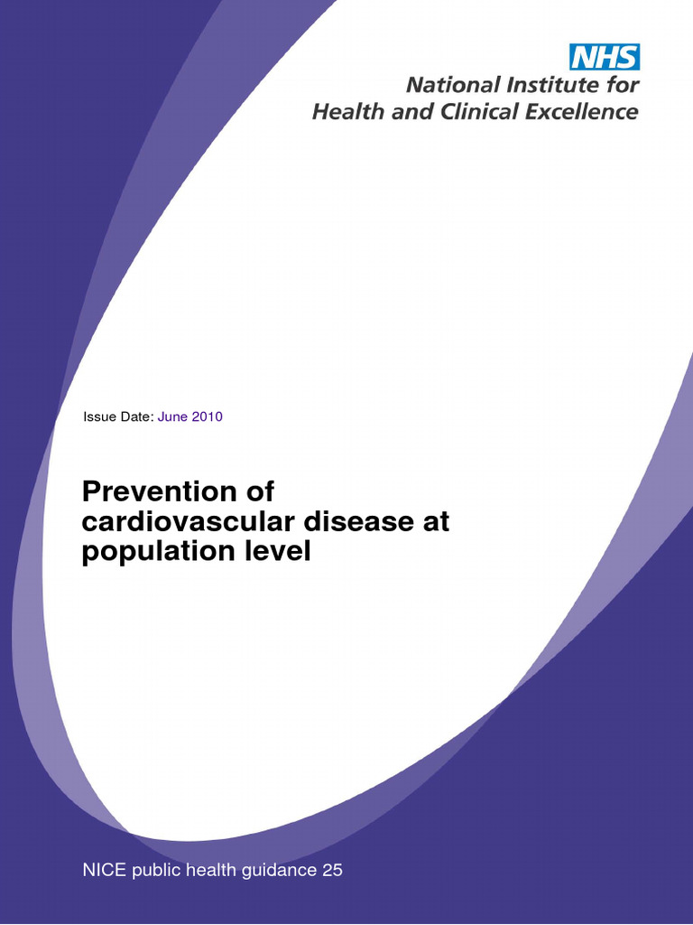 NICE - Prevention of CV Disease | PDF | Cardiovascular Diseases | Fat
