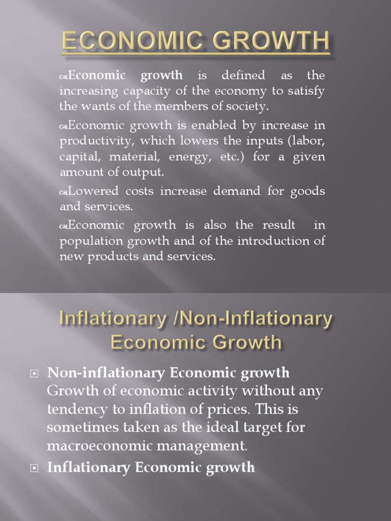 Economic Growth | PDF | Real Versus Nominal Value (Economics) | Gross ...