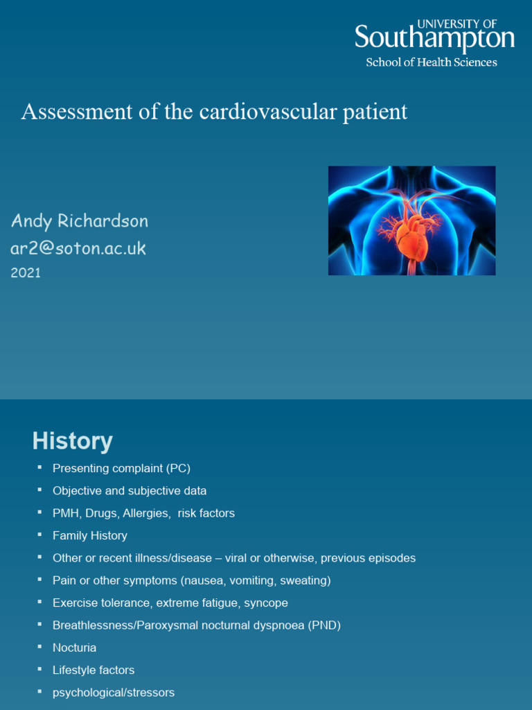 Assessment of Cvs 2021 Student Version | Download Free PDF | Heart | Cardiology