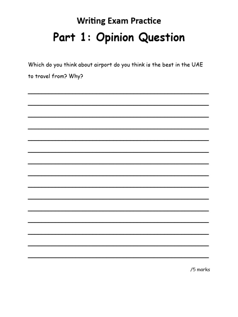 G7 Writing Exam Practice (2023-2024) T3 | PDF