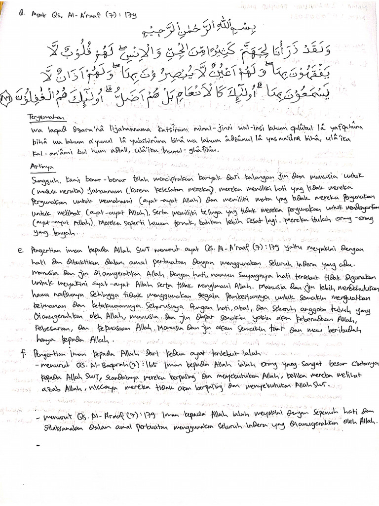 Tugas 1 Agama Islam Soal No 1 | PDF