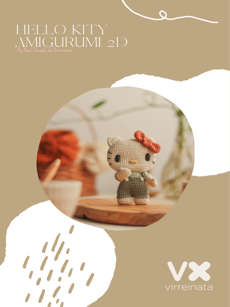Nati Dorado Hello Kitty - 230420 - 165428 | PDF | Amigurumi