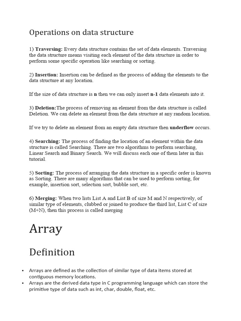 Week Four Kirinyaga University Arrays and Implementation | PDF ...