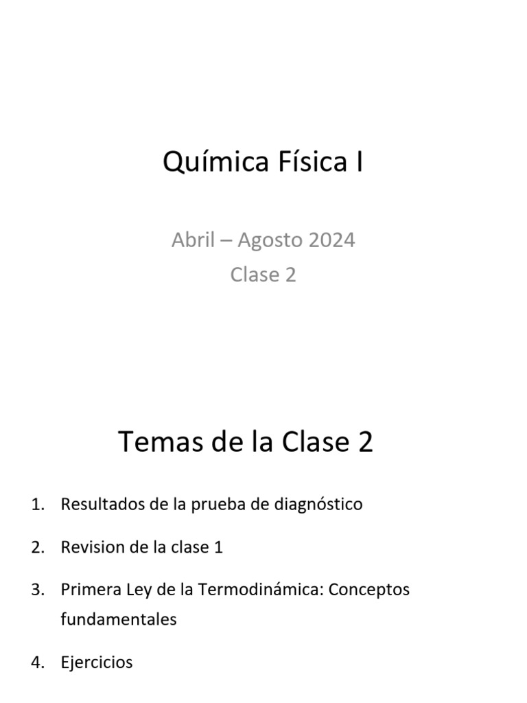 Clase 2 - QF1 - 2024 | Descargar gratis PDF | Física | Ciencias fisicas