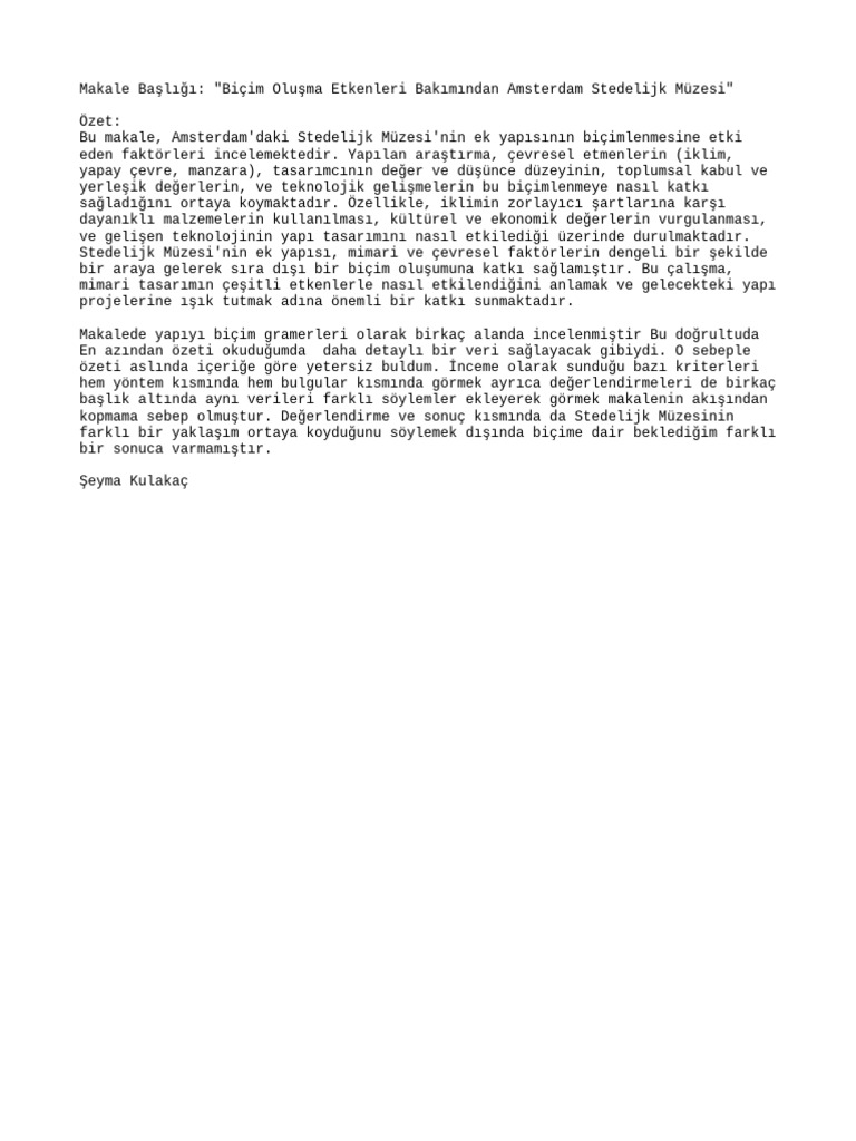Makale Özet | PDF