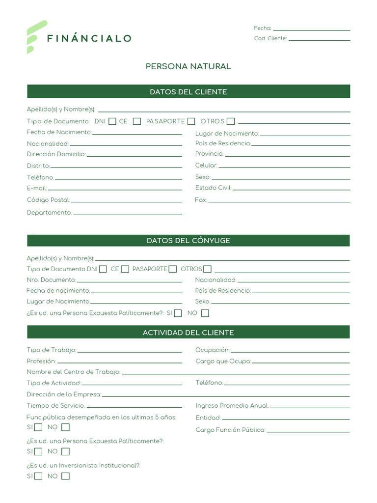 FN2024 Ficha Persona Natural 1 | PDF | Bancos | Documento de identidad