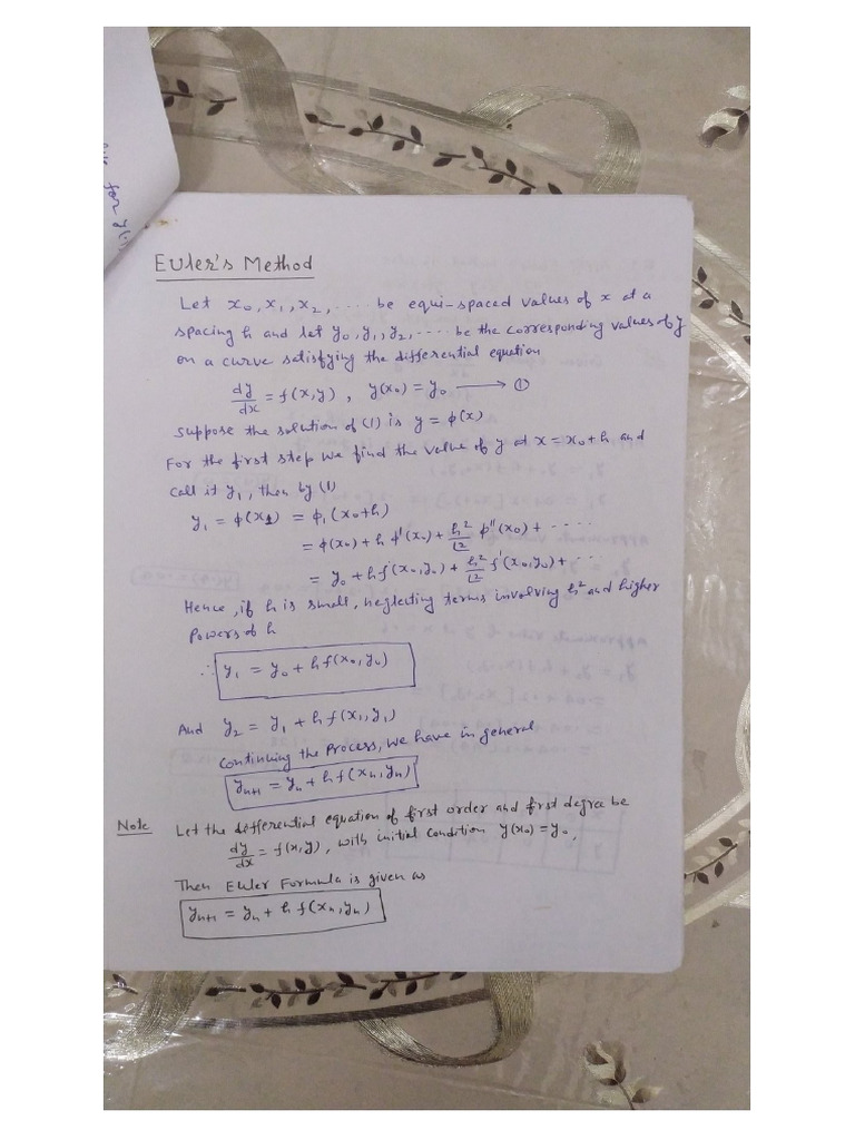 Euler Method Runge Kutta Method | PDF Euler Method Runge Kutta Method | PDF