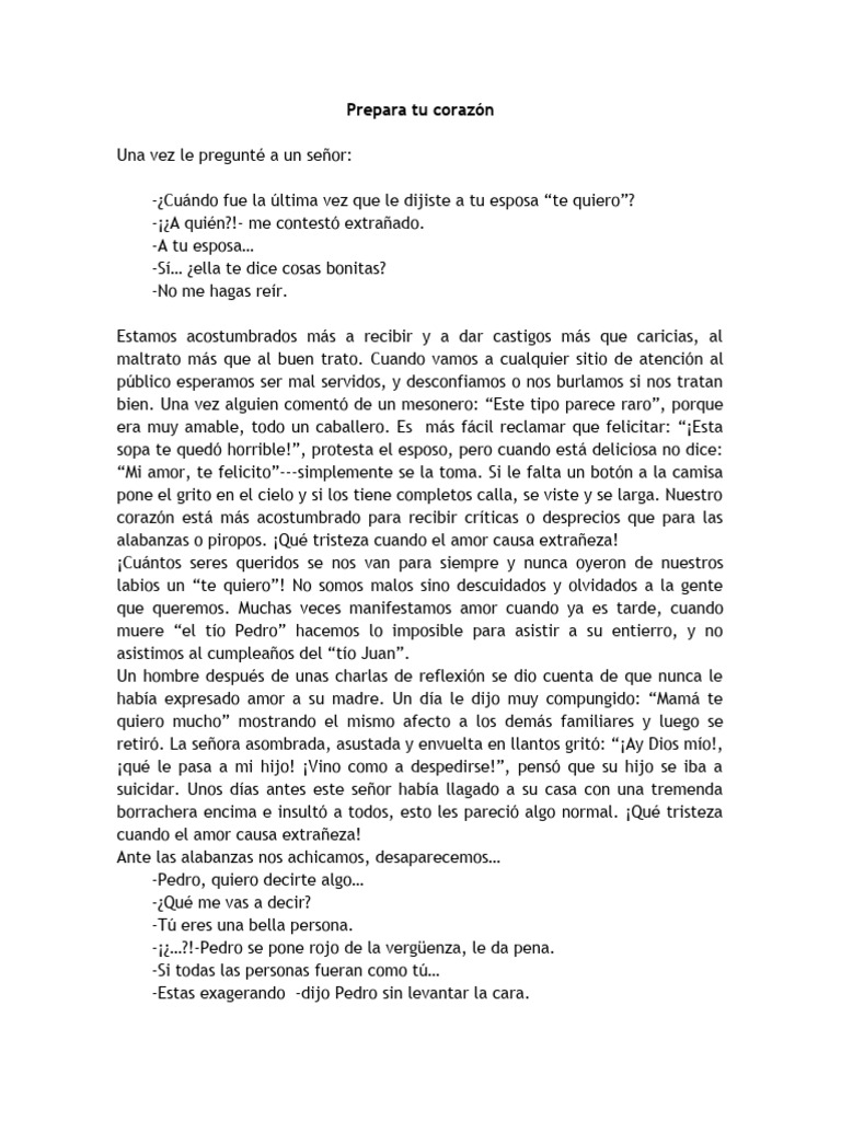 Prepara Tu Corazón | PDF | Amor